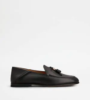 TOD'S Mule Loafers In Nappa Leather - Black