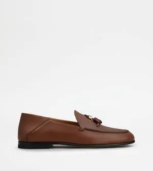 TOD'S Mule Loafers In Leather - Brown