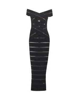 Balmain Mesh Knit Bodycon Dress