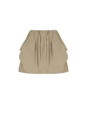 Balmain Cotton Poplin Balloon Skirt