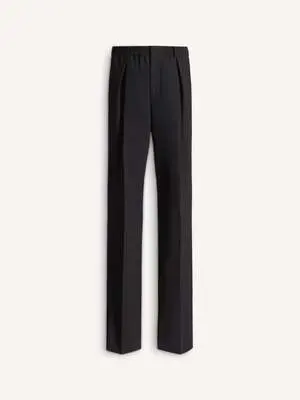 Balmain Wool Twill Trousers - Black