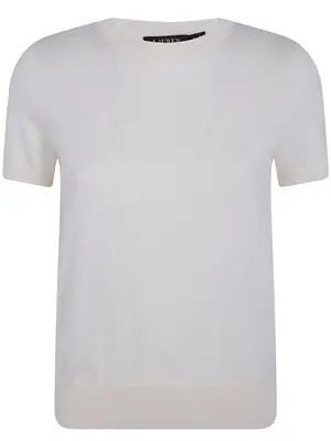Ralph Lauren Short Sleeve Knit Pullover - White