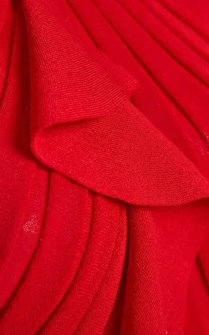 LANVIN Cotton-silk Ruffle Detail Top