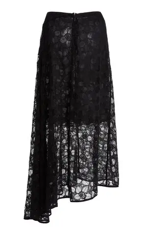 LANVIN Cotton-blend Midi Panel Skirt