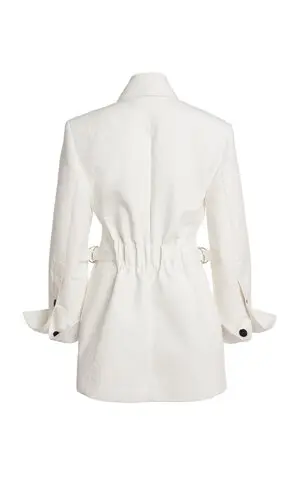 LANVIN Cotton Cinched Peacoat