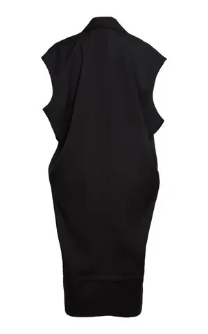 LANVIN Sleeveless Tailored Wool Midi Dress