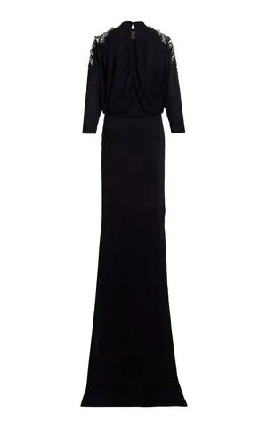 LANVIN Embroidered Bolero Maxi Dress