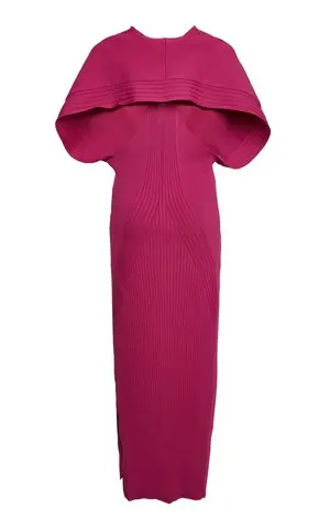 LANVIN Layered Contrast Maxi Dress