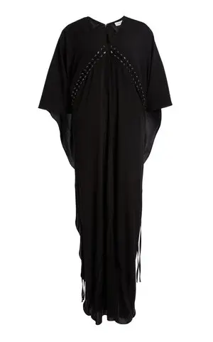 LANVIN V-neck Caftan Dress - Black
