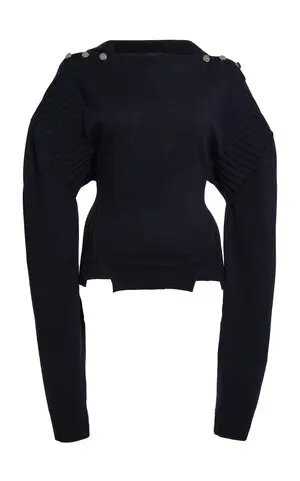 LANVIN Sculpted Wool-blend Jumper