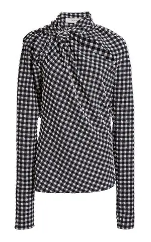 LANVIN Draped Knot Top - Multi