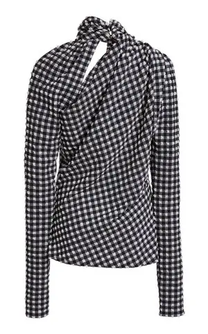 LANVIN Draped Knot Top