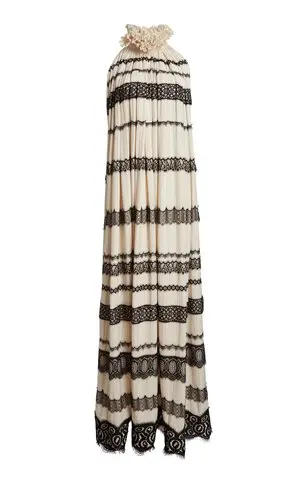 LANVIN Pleated Sleeveless Gown - Ivory