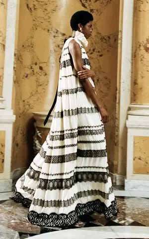 LANVIN Pleated Sleeveless Gown