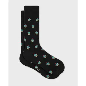 Paul Smith Cotton-blend 'robot' Socks - Black