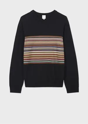 Paul Smith Signature Stripe' Block Wool Sweater