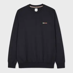 Paul Smith Dark Navy 'signature Stripe' Sweatshirt - Blue