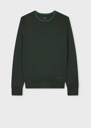 Paul Smith Dark Contrast-collar Merino Wool Sweater