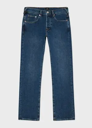 Paul Smith Standard Fit Mid-wash Organic Stretch Jeans