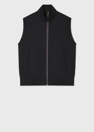 Paul Smith Sports Stripe Mixed Media Gilet