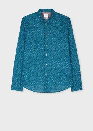 Paul Smith Slim-fit Mid 'oxalis Floral' Shirt
