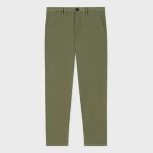 Paul Smith Khaki Mid-fit 'broad Stripe Zebra' Chinos - Green
