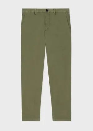 Paul Smith Khaki Mid-fit 'broad Stripe Zebra' Chinos