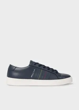 Paul Smith Navy Leather 'aaron' Trainers