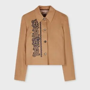 Paul Smith Tan Paisley Linen Jacket