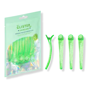 GLISTER 4-pack Glitter-infused No-crease Styling & Sectioning Clips - One-color