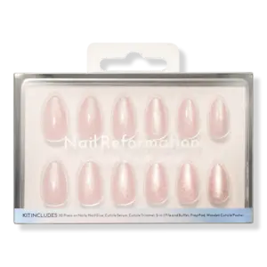 NAIL REFORMATION Pink Quartz Press On Nails - One-color