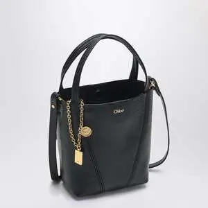 Chloé Small Spin Leather Tote Bag - Black