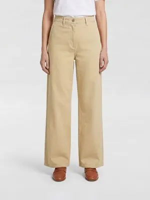 Magda Butrym High-waisted Palazzo Jeans In Cotton Denim - Beige