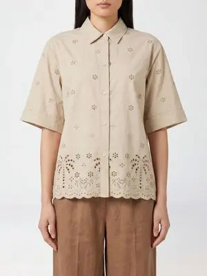 MC2 SAINT BARTH Embroidered Cotton Shirt With Dropped Shoulders