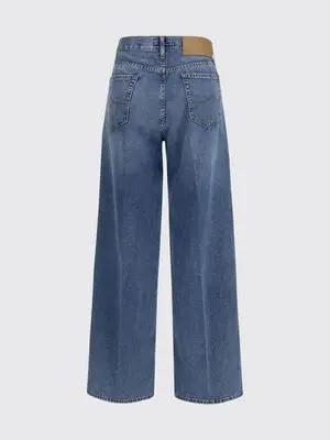 Jacob Cohen High-waisted Palazzo Fit Wide Leg Jeans In Cotton Denim