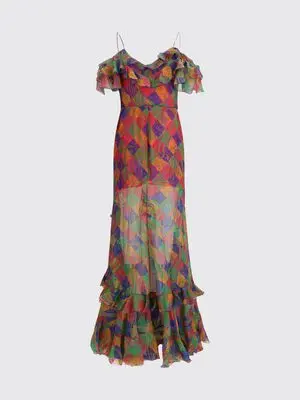 Etro Printed Ruffled Maxi Dress