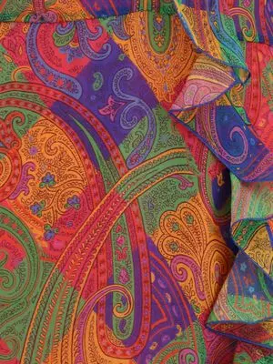 Etro Printed Ruffled Maxi Dress