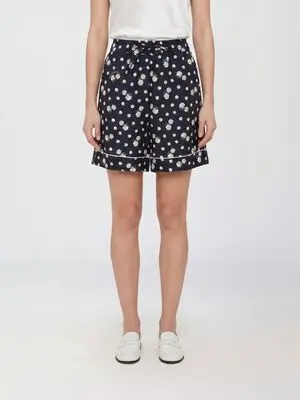 Dolce & Gabbana Silk Floral Print Drawstring Shorts - Multicolor