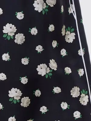 Dolce & Gabbana Silk Floral Print Drawstring Shorts - Multicolor