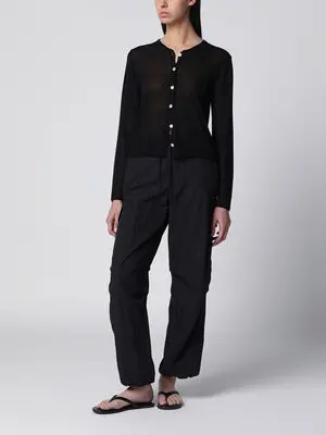DUNST Cotton And Modal Blend Cardigan - Black