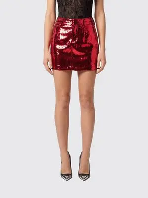 Philipp Plein Sequined Mini Skirt - Red