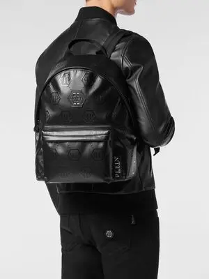 Philipp Plein Backpack With Hexagon Logo