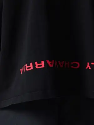 WILLY CHAVARRIA Relaxed Fit Cotton T-shirt With Contrasting Logo Print