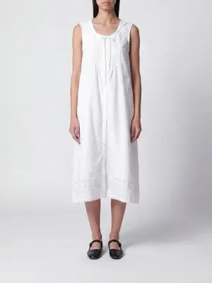 DUNST Sleeveless Midi Dress - White