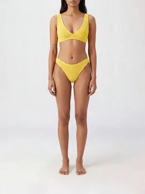 Hunza G Low-rise Terrycloth Bikini - Yellow