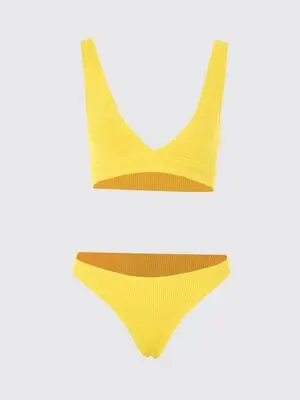 Hunza G Low-rise Terrycloth Bikini - Yellow