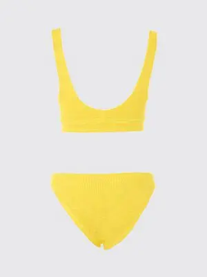 Hunza G Low-rise Terrycloth Bikini - Yellow