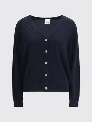 ALLUDE 100% Cashmere V-neck Cardigan With Patch Pockets