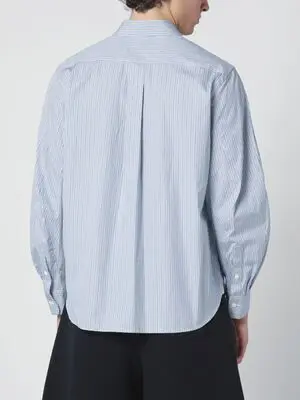 Sacai Striped Cotton Shirt With Balloon Sleeves