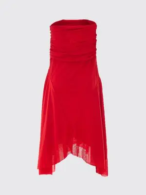 GANNI Asymmetrical Draped Crêpe Midi Skirt With A High Waist